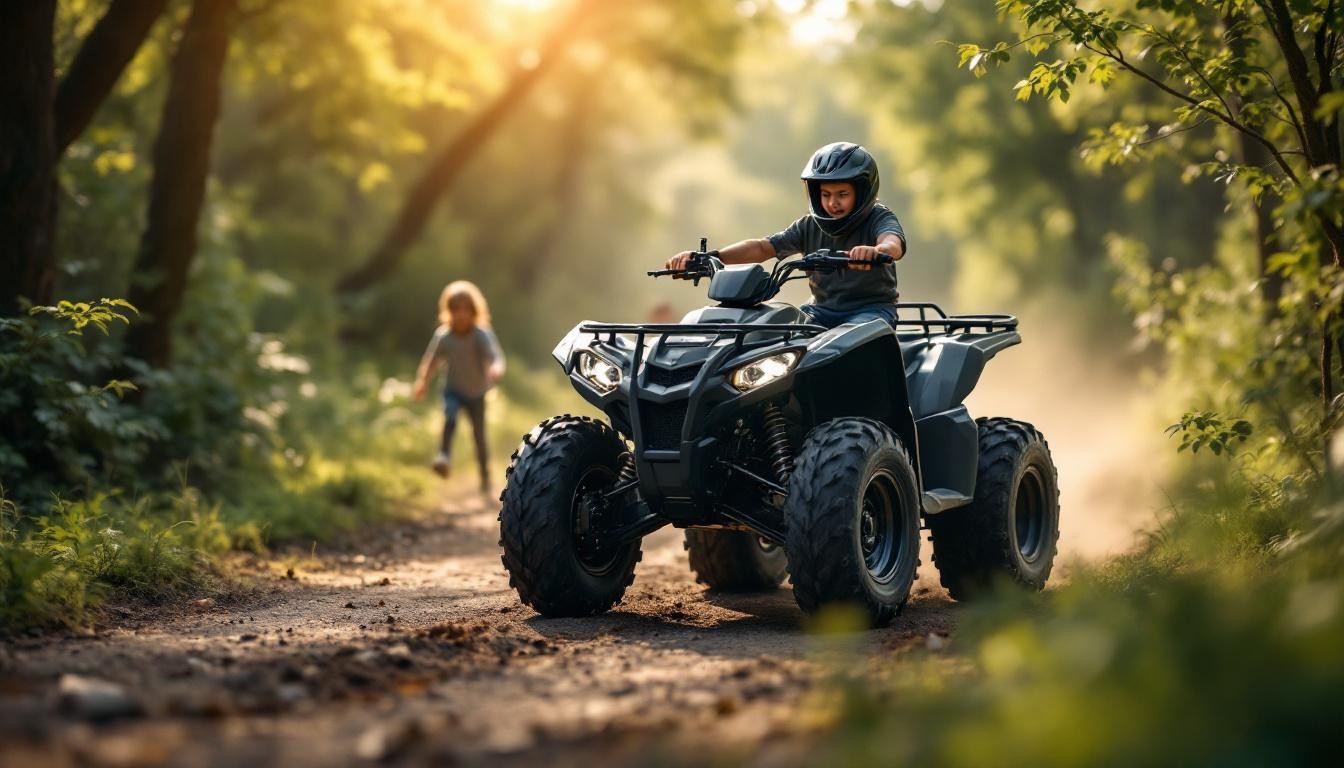 Quad Hytrack 80 : Vitesse Max et Sécurité pour Enfants